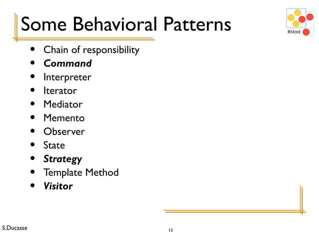 Stoop 430-design patternsintro | PPT | Programming Languages | Computing