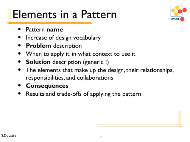 Stoop 430-design patternsintro | PPT | Programming Languages | Computing