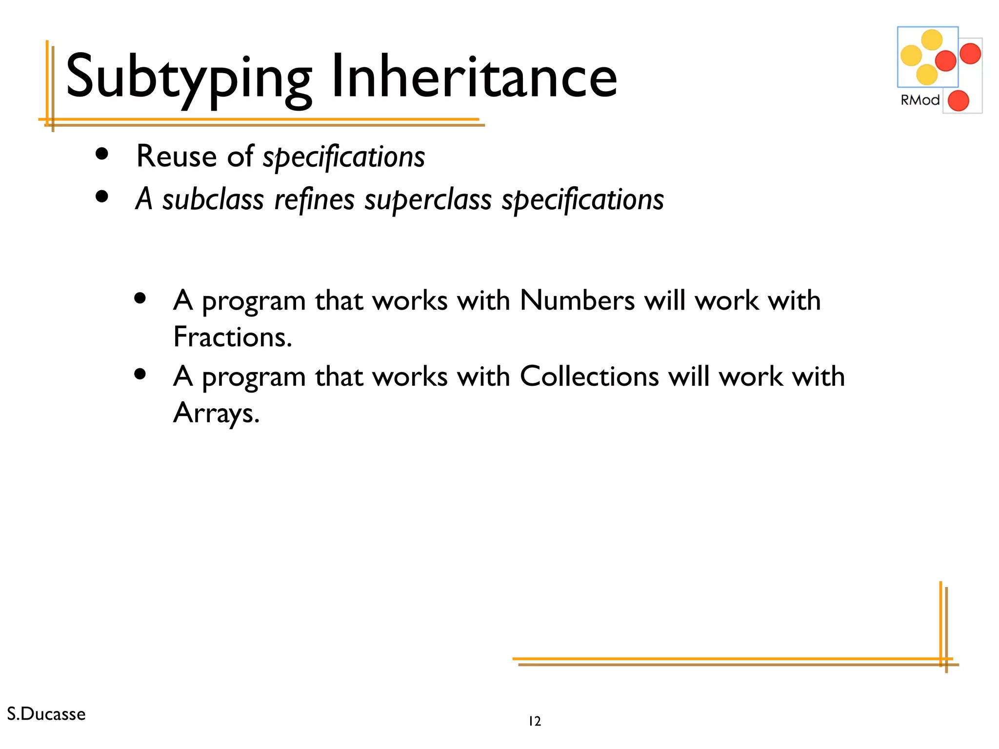 Stoop ed-subtyping subclassing | PPT