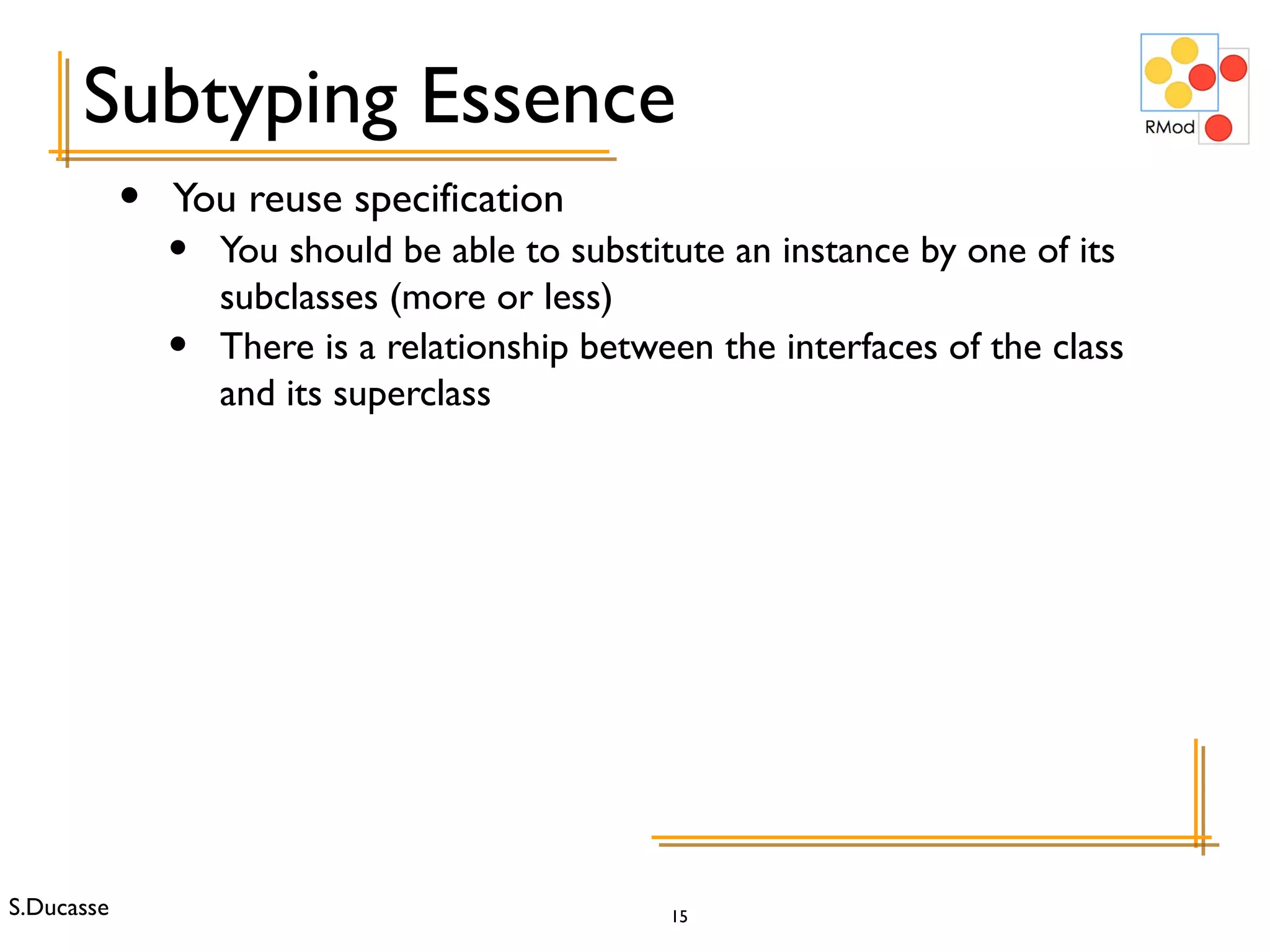 Stoop ed-subtyping subclassing | PPT