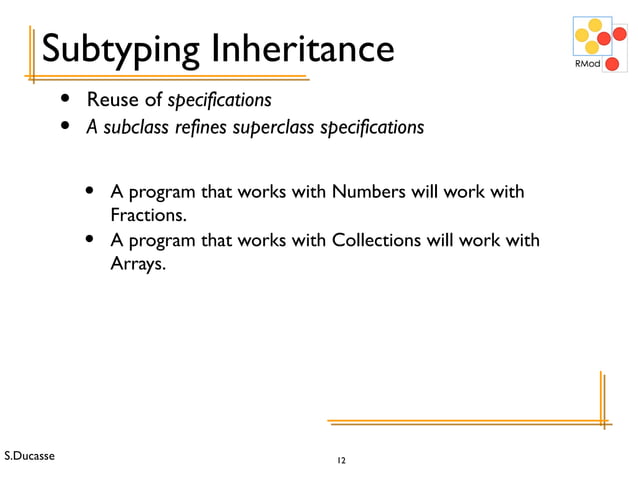 Stoop ed-subtyping subclassing | PPT