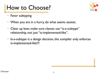 Stoop ed-subtyping subclassing | PPT