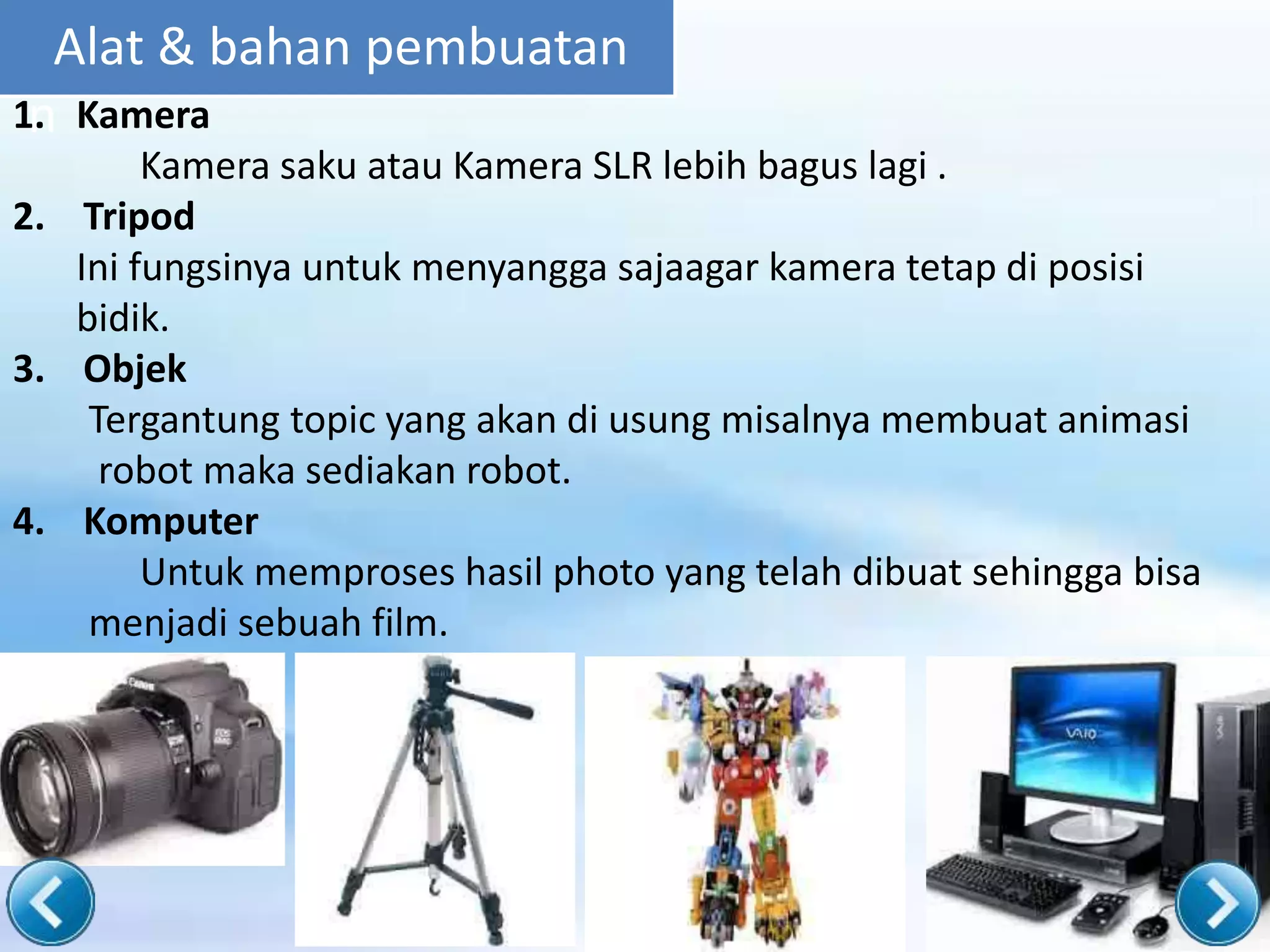 Power point tentang " Animasi Stop Motion " | PPTX