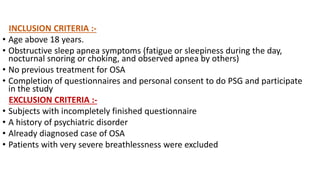 STOP-BANG And Epworth Sleepiness Scale in The Diagnosis.pptx