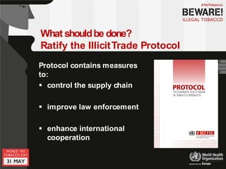 Presentation: Stop illicit trade of tobacco | PDF