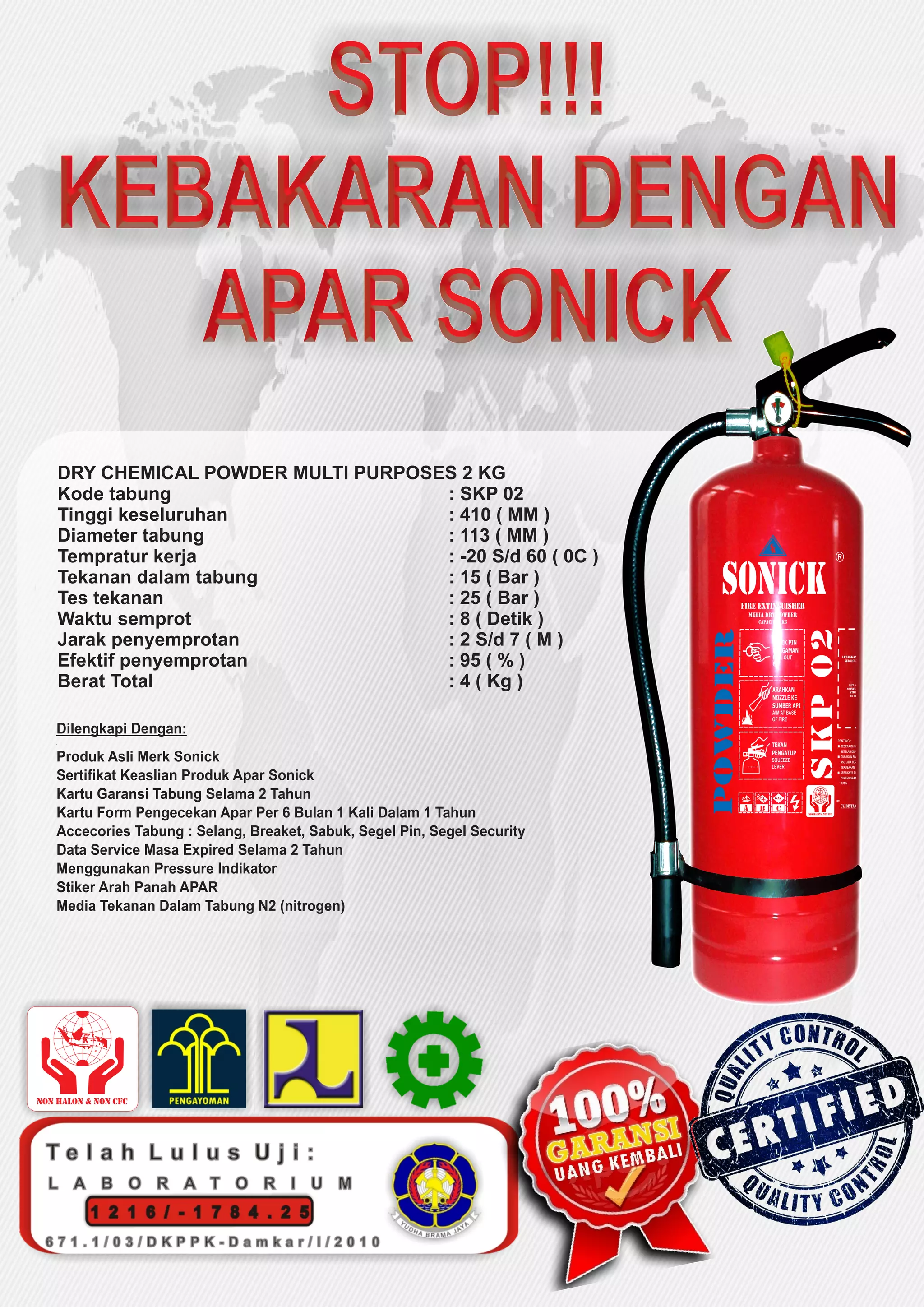 Stop kebakaran dengan apar sonick | PDF