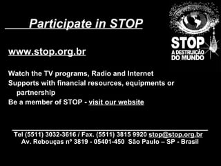 Stop the destruction of the world | PPT