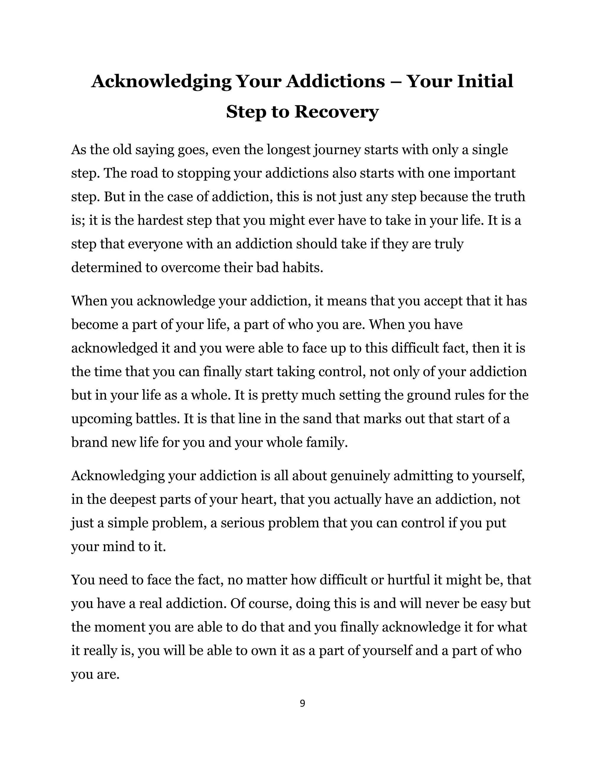 Stop addictive habits | PDF