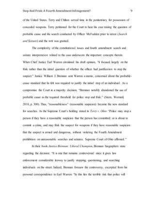 Stop and Frisk | PDF