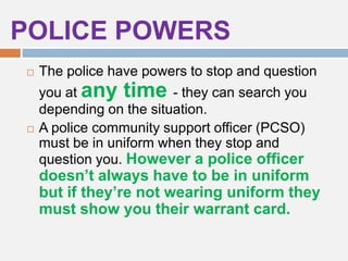 Stop and search | PPTX