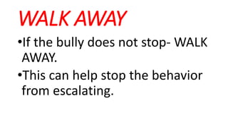 Stop bullying | PPTX