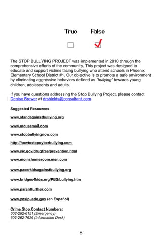 Stop Bullying Project | DOC