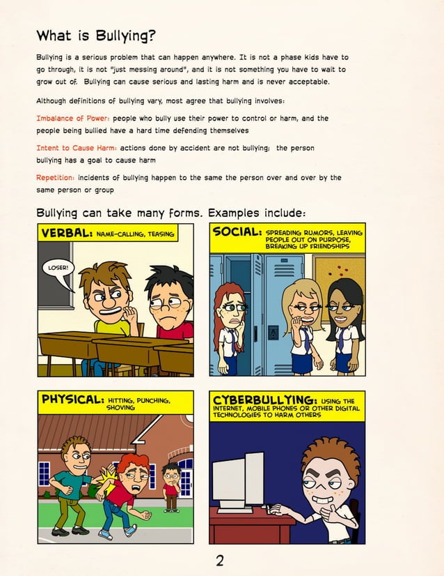 Stop bullying speak_up_comic_anthology | PDF | Debated Sensitive Social ...