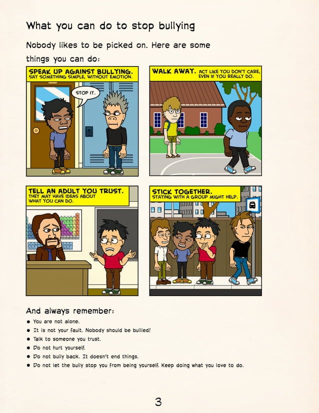 Stop bullying speak_up_comic_anthology | PDF | Debated Sensitive Social ...