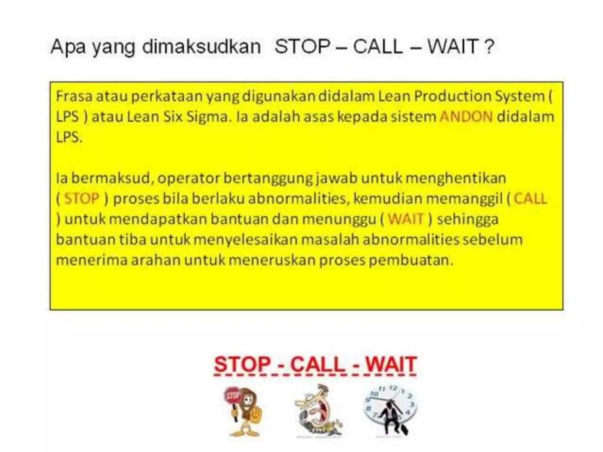 Stop callwait training material | PPTX