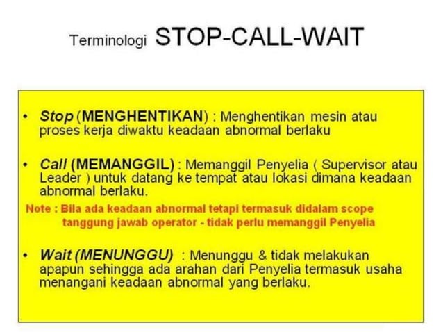 Stop callwait training material | PPTX