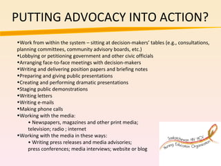 Stop complaining and start advocating advocacy in action. | PPT