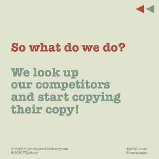 Stop Copying Your Competitors | PDF
