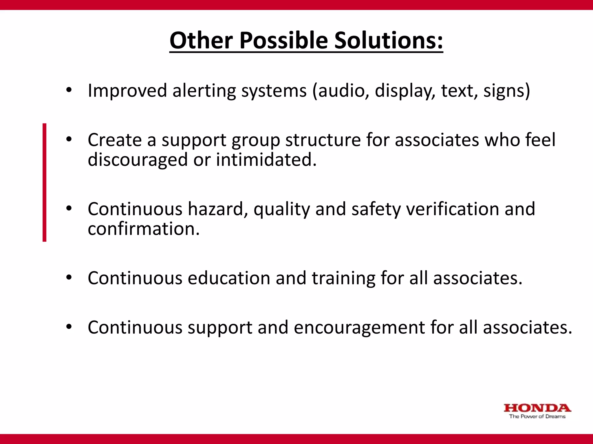 "Stop Criteria" Safety Standard | PPTX