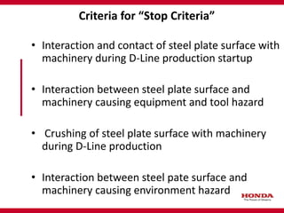 "Stop Criteria" Safety Standard | PPTX