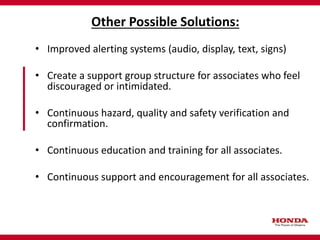 "Stop Criteria" Safety Standard | PPTX
