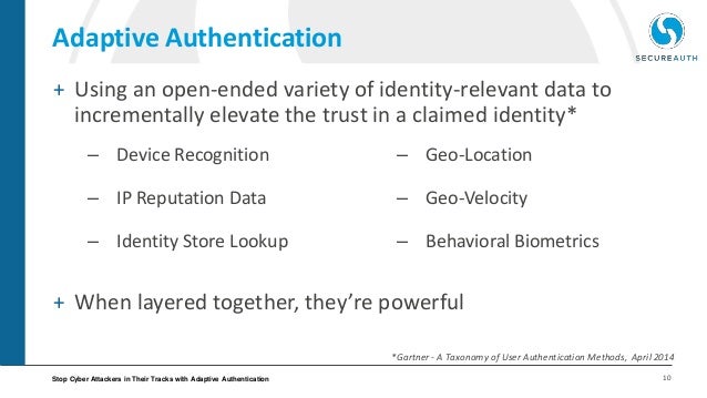 How to Stop Cyber Attacks Using Adaptive Authentication