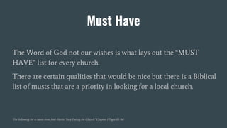 Stop dating the church part 2 | PPTX