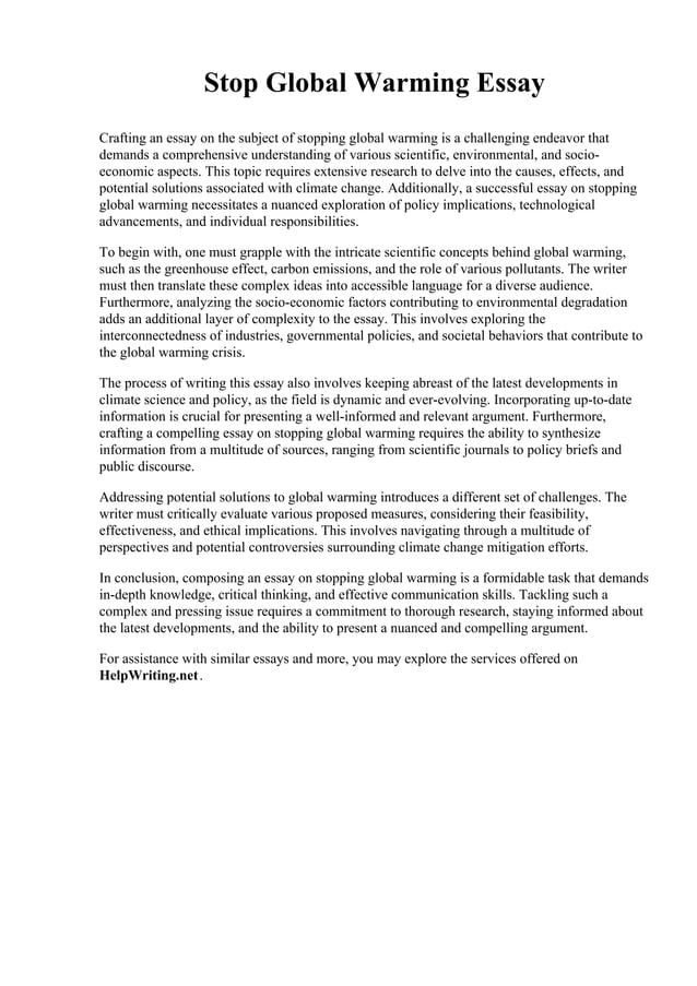 Stop Global Warming Essay.pdf