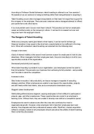 Stop Hoarding Your Talents! Here's Why You Need an Internal Mobility ...