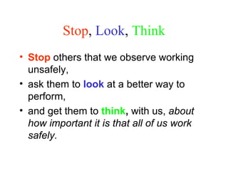 Stop, Look, Think | PPT