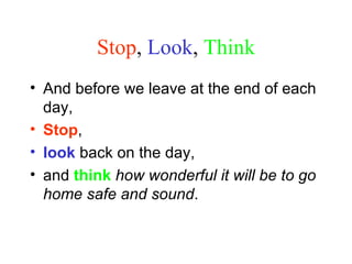 Stop, Look, Think | PPT