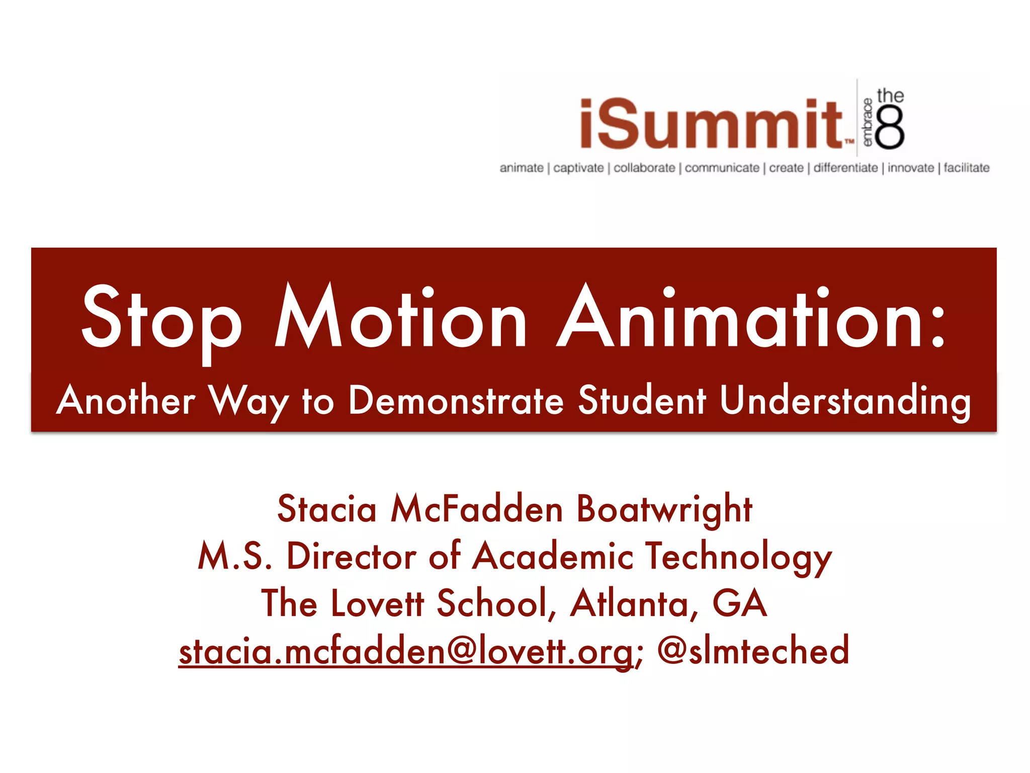 Stop motion animation 2014 | PPT