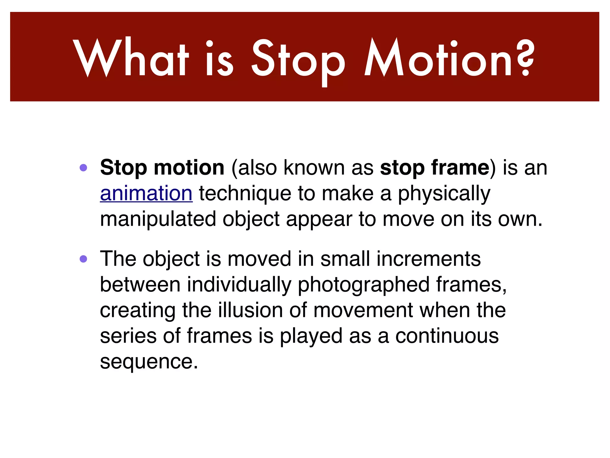 Stop motion animation 2014 | PPT
