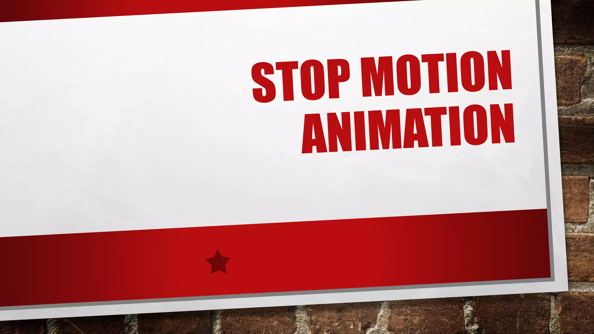 Stop motion animation 2014 | PPTX