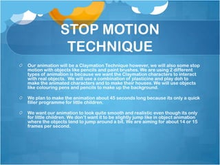 Stop motion animation presentation | PPTX