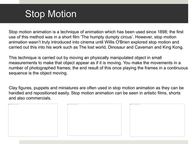 Stop motion powerpoint | PPT
