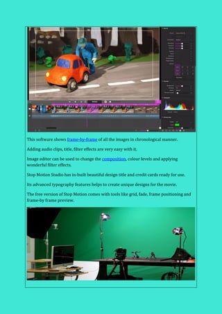 COOL STOP MOTION SOFTWARE | PDF | Computer Animation | Computer ...