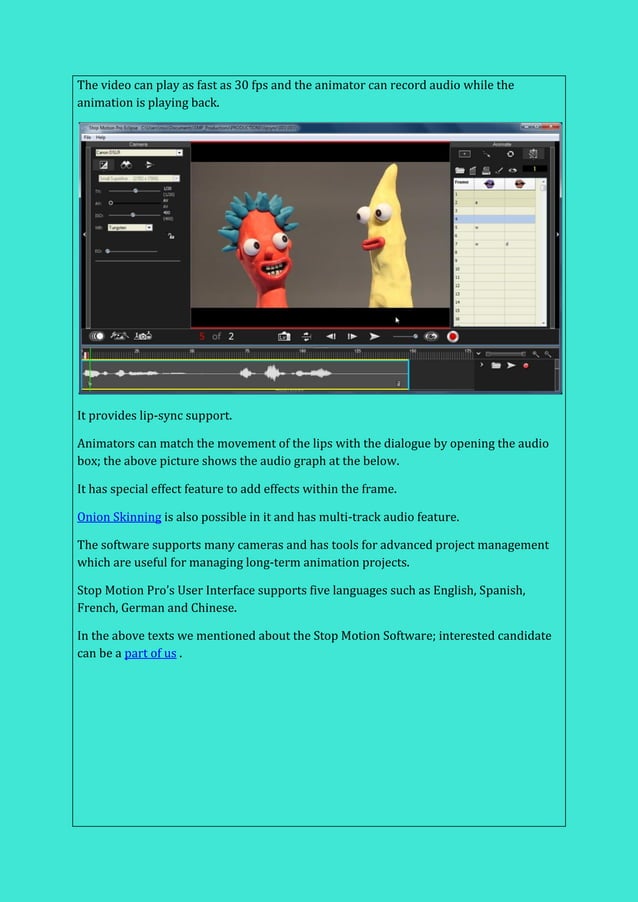 COOL STOP MOTION SOFTWARE | PDF