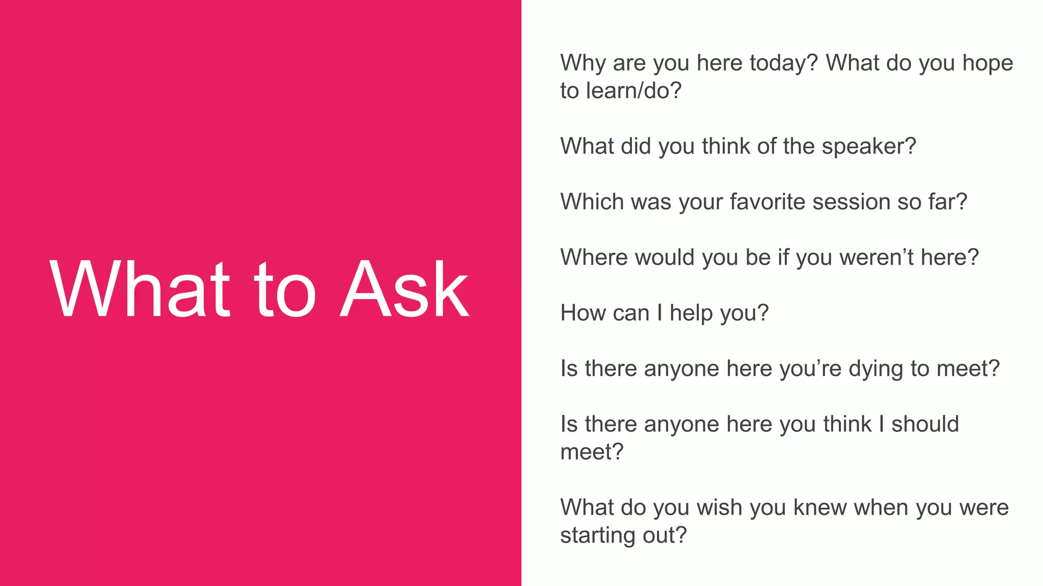 Stop networking. Start Connecting. | PPT