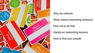 Stop networking. Start Connecting. | PPT