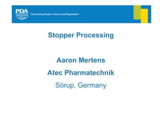 Stopper Processing | PDF