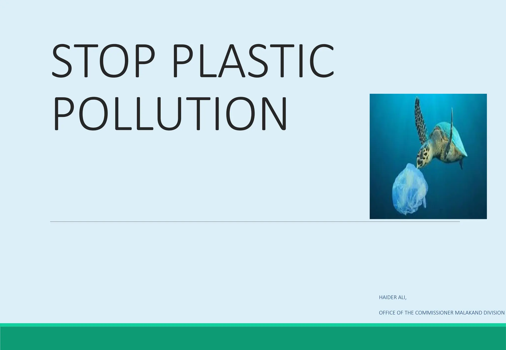 Stop Plastic pollution and detailed statistics and about plastic pollution | PPT