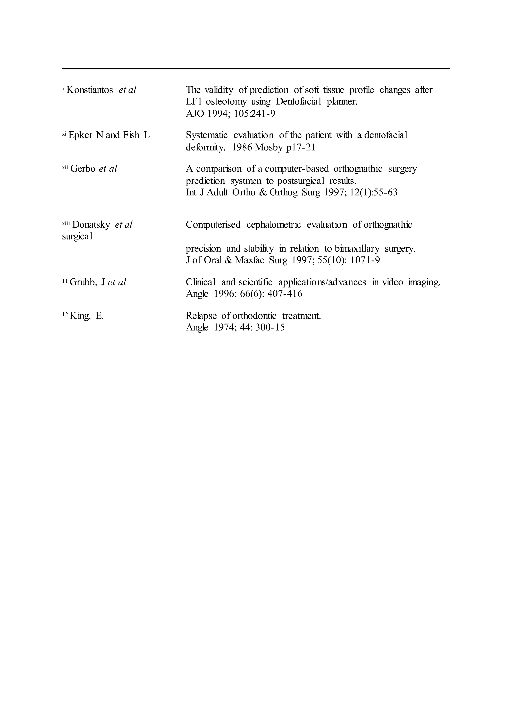 Surgical Treatment Objective by Almuzian | DOCX