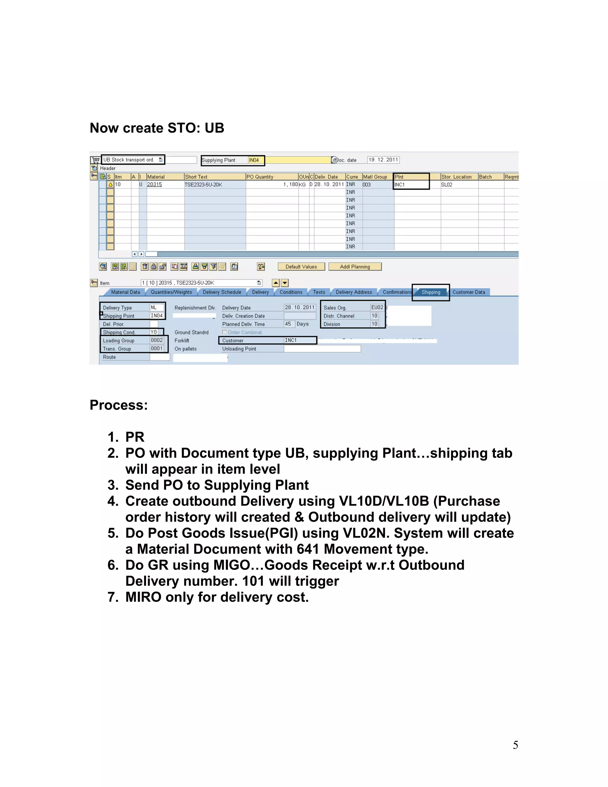 STO process with config 4th method | DOC