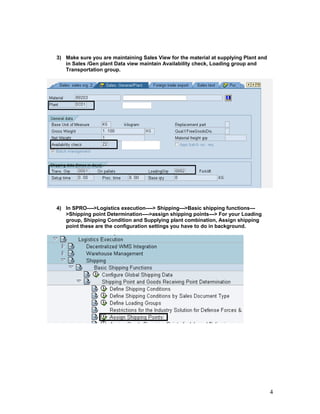 STO process with config 5th method | DOC | Logistics | Business