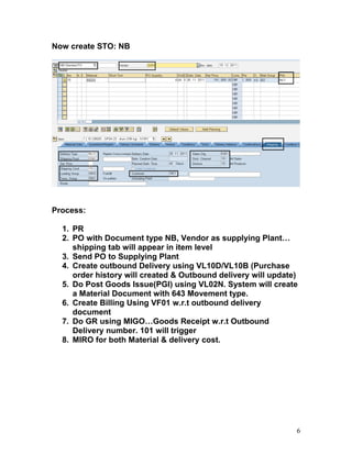 STO process with config 5th method | DOC | Logistics | Business