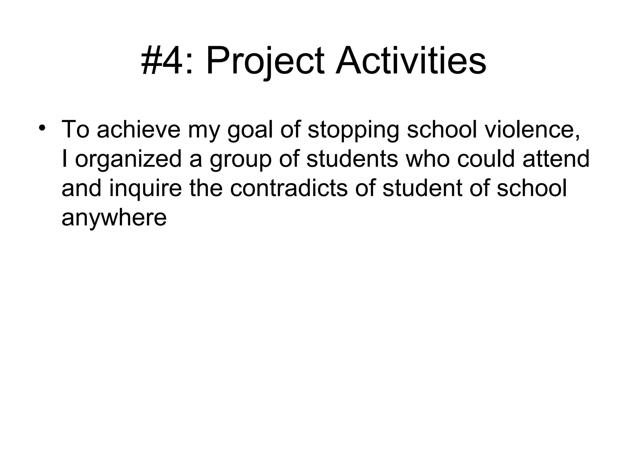 Stop school violence | PPT | Education