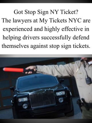 Stop Sign NY Ticket | PPTX