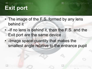 Stops pupils and ports | PPTX