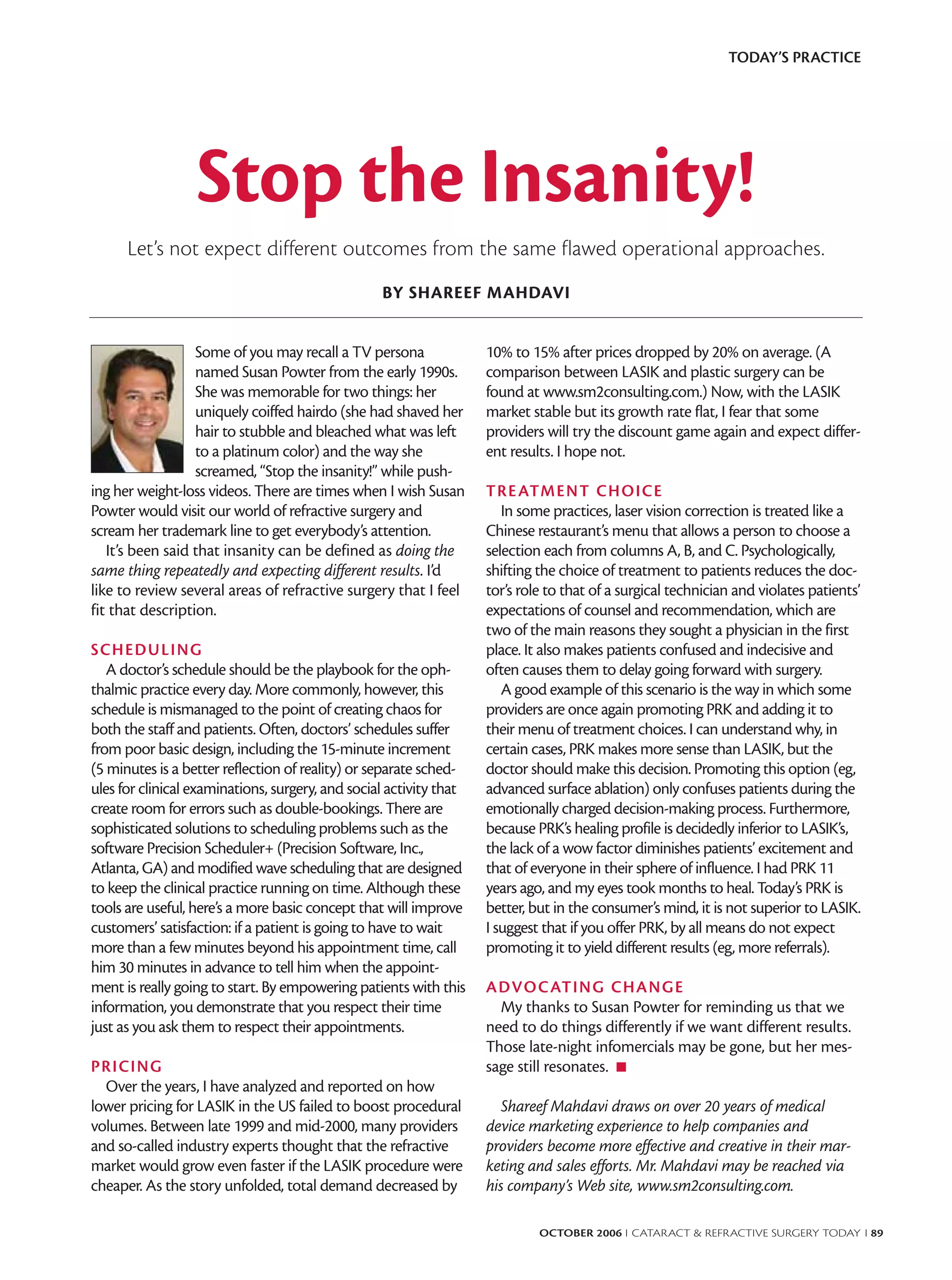 Stop the insanity | PDF